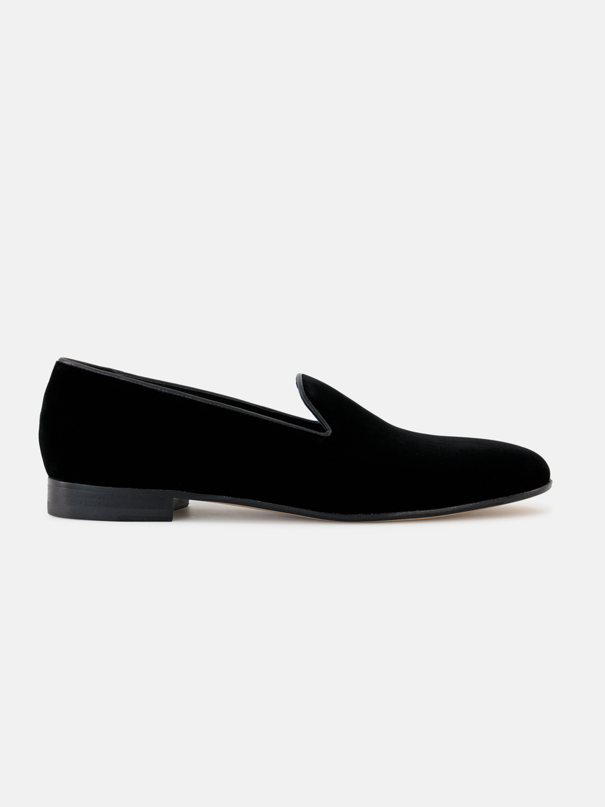 Marco Black Velvet Slipper